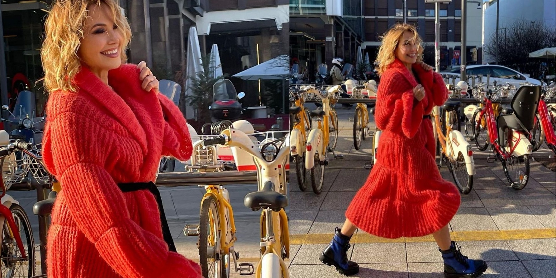 Barbara D'Urso sfida il freddo con un cappottino davvero unico | DireDonna