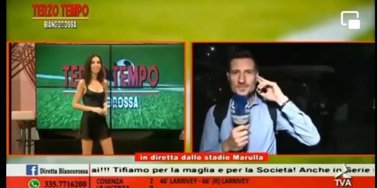 Bufera sulla conduttrice veneta al piccolo tifoso del Cosenza | DireDonna