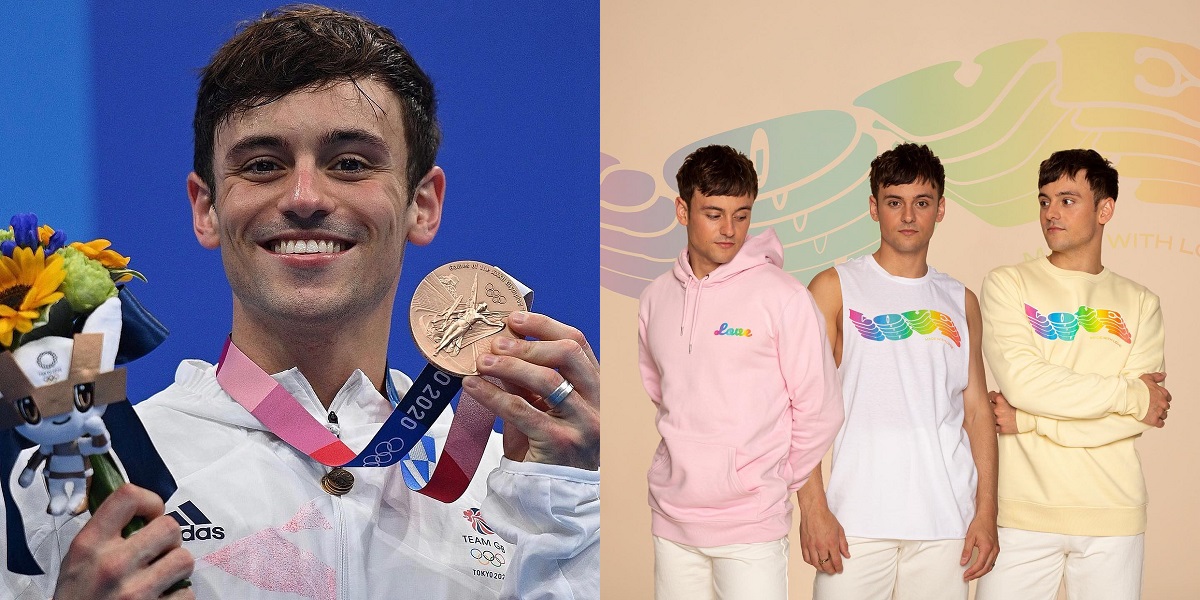 Tom Daley lancia la sua collezione Pride con Made With Love | DireDonna